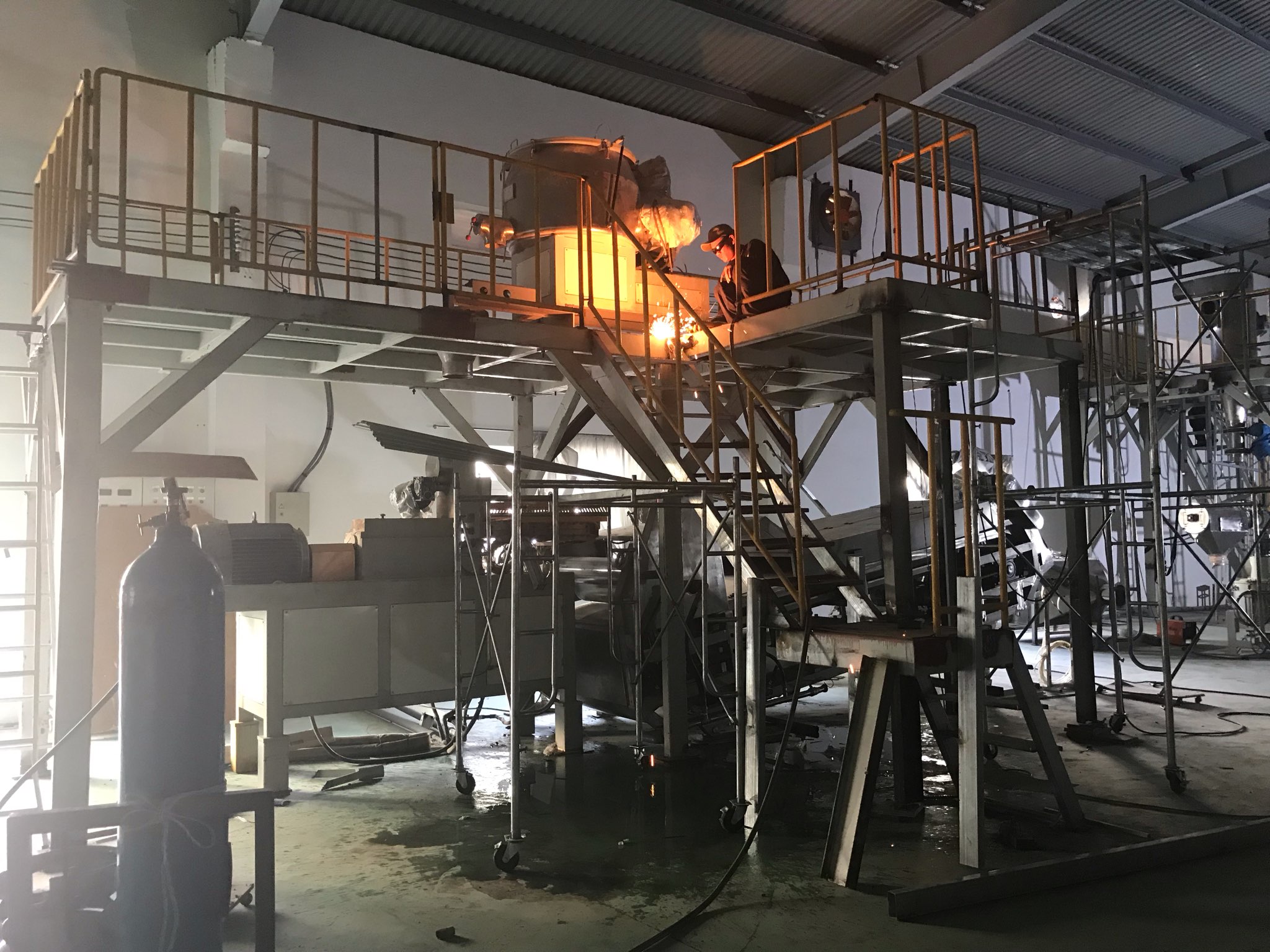 Installation of Custom Powder Coating Lines | Alphabet Coatings